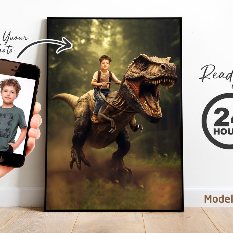 Kids Dinosaur Art - Etsy