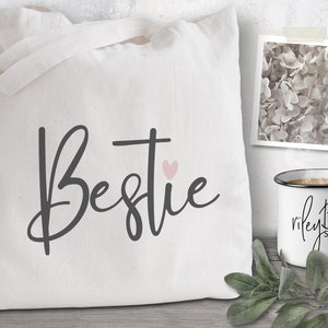 Bestie SVG Bestie Gift SVG Cute T-shirt Word Bestie Printable Png ...