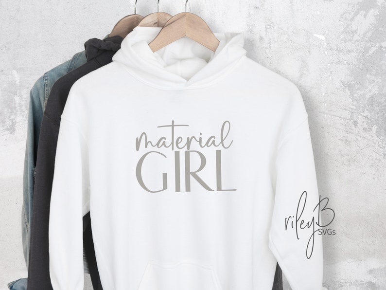 Material Girl SVG Slang Tshirt Svg Cute T-shirt Phrase - Etsy
