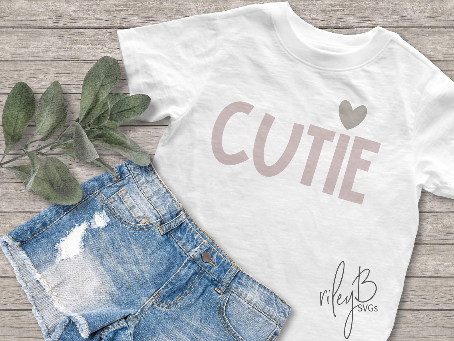 Cutie SVG Simple Cutie Word SVG Cutie and Heart SVG Baby Shower Gift ...