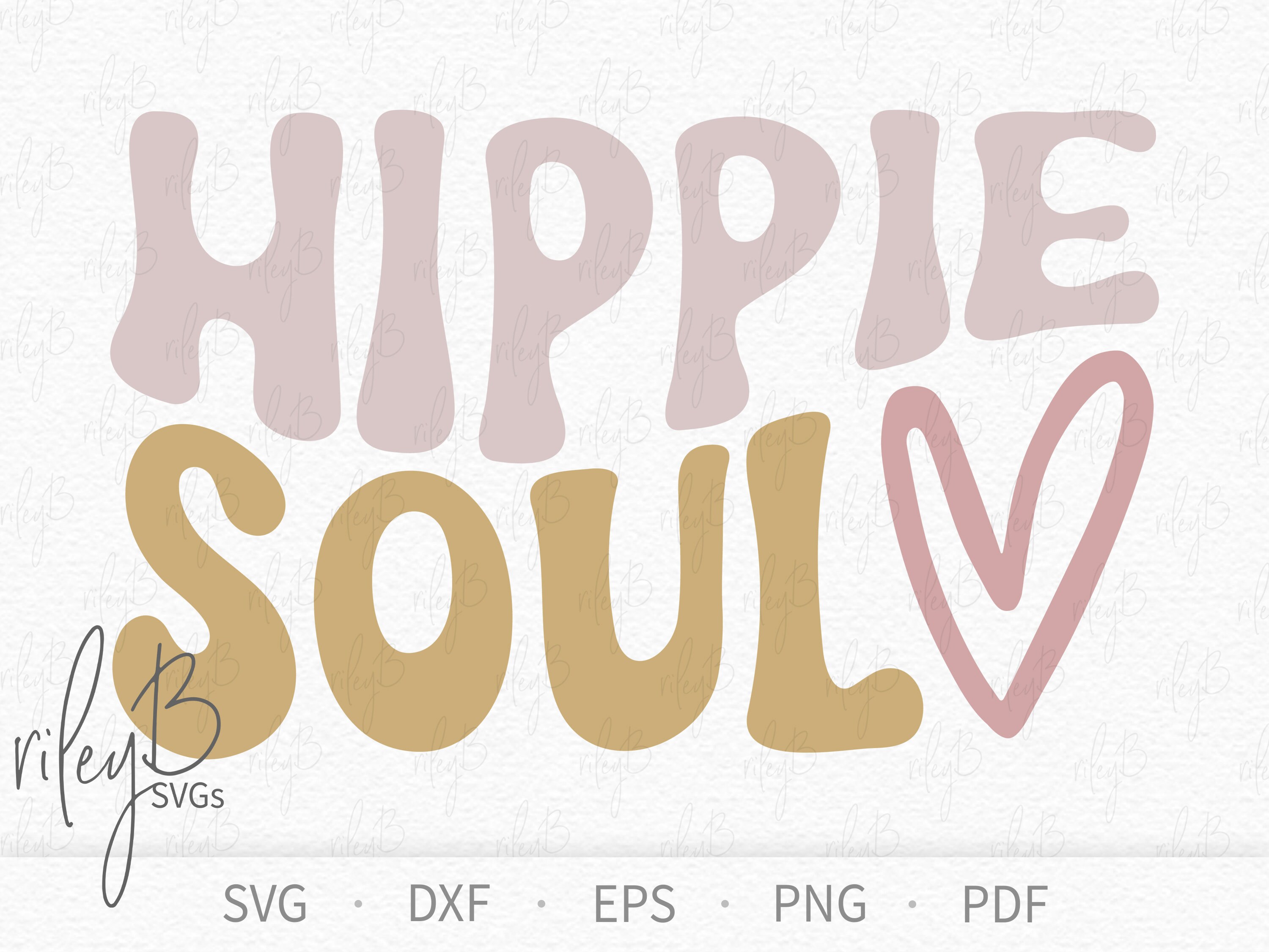 Hippy Soul And Heart Svg Hippy Soul Svg Girls Svg Hippie Style Svg