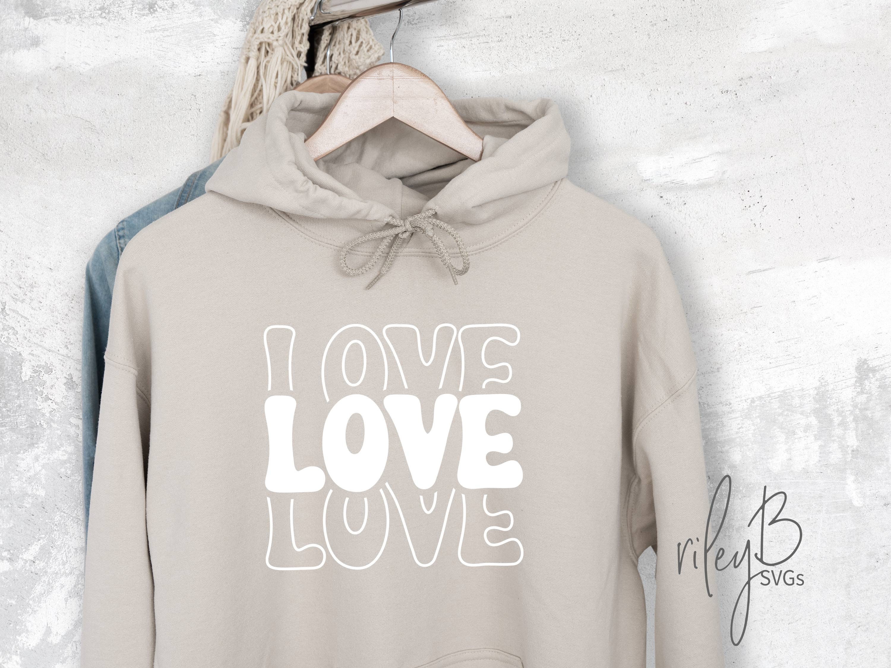 Love Cut-out Words SVG Love Word SVG Hippie Style SVG - Etsy