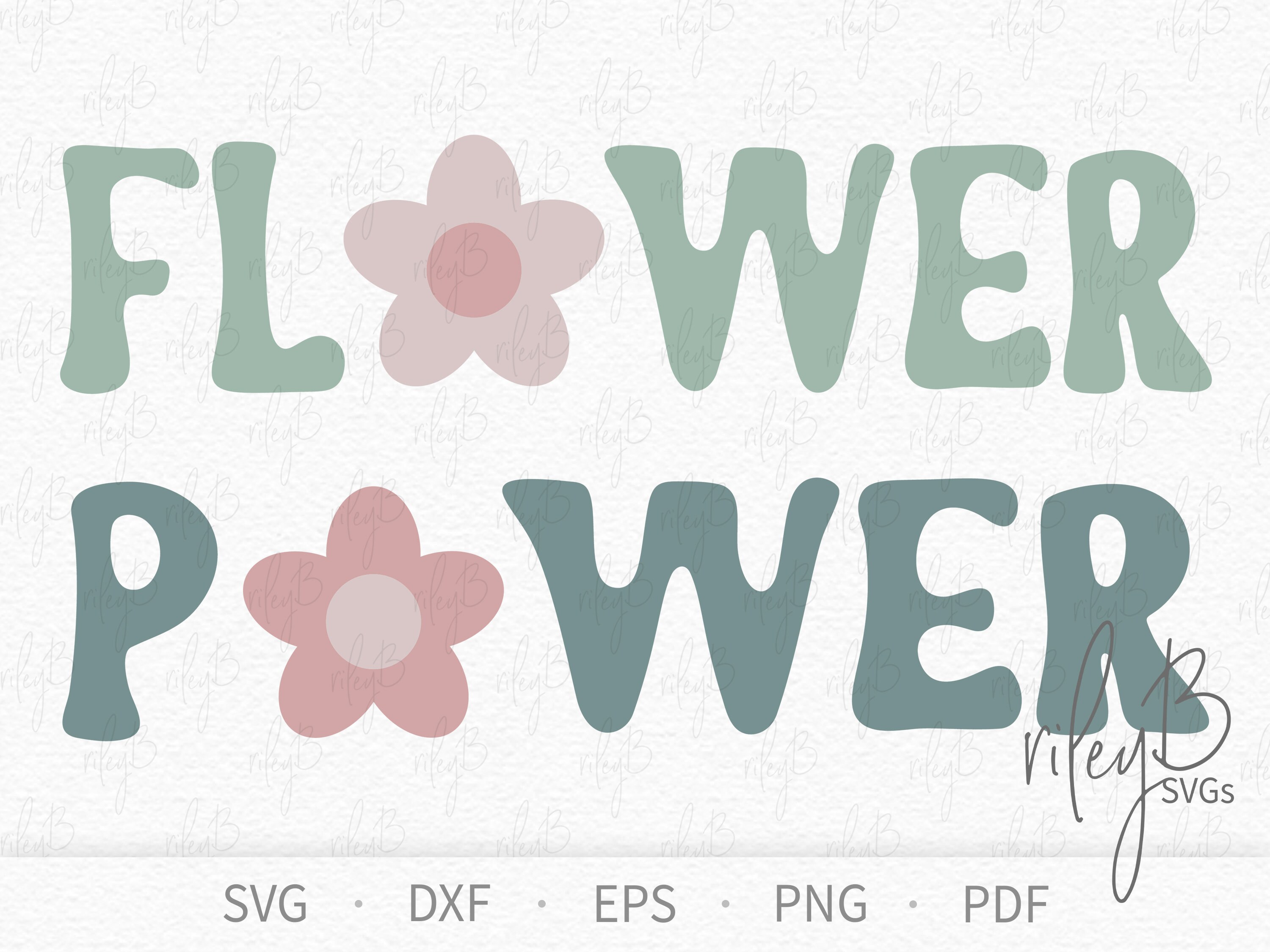 Flower Power and Daisies SVG Flower Power SVG Girls SVG Hippie Style ...