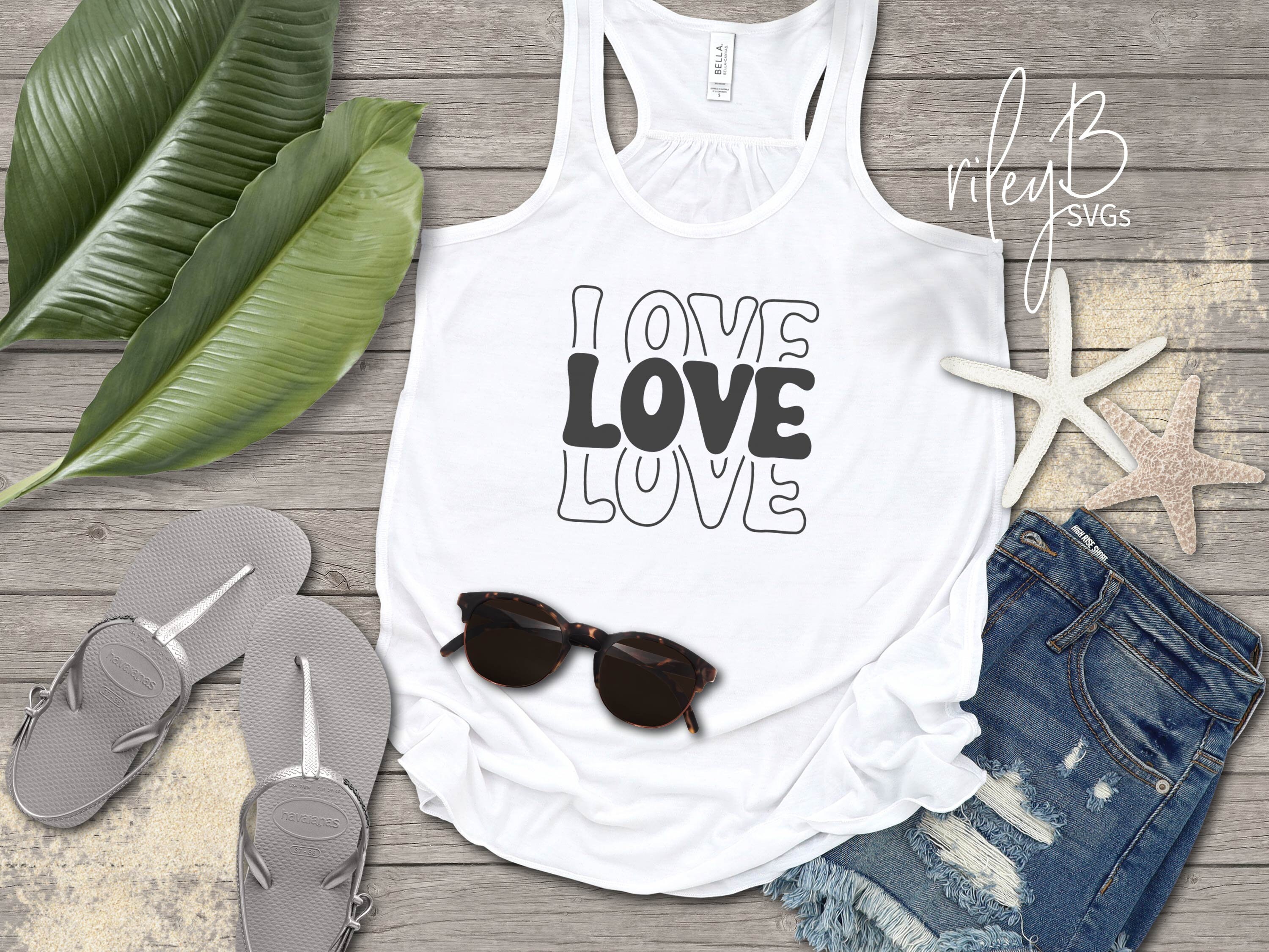 Love Cut-out Words SVG Love Word SVG Hippie Style SVG - Etsy