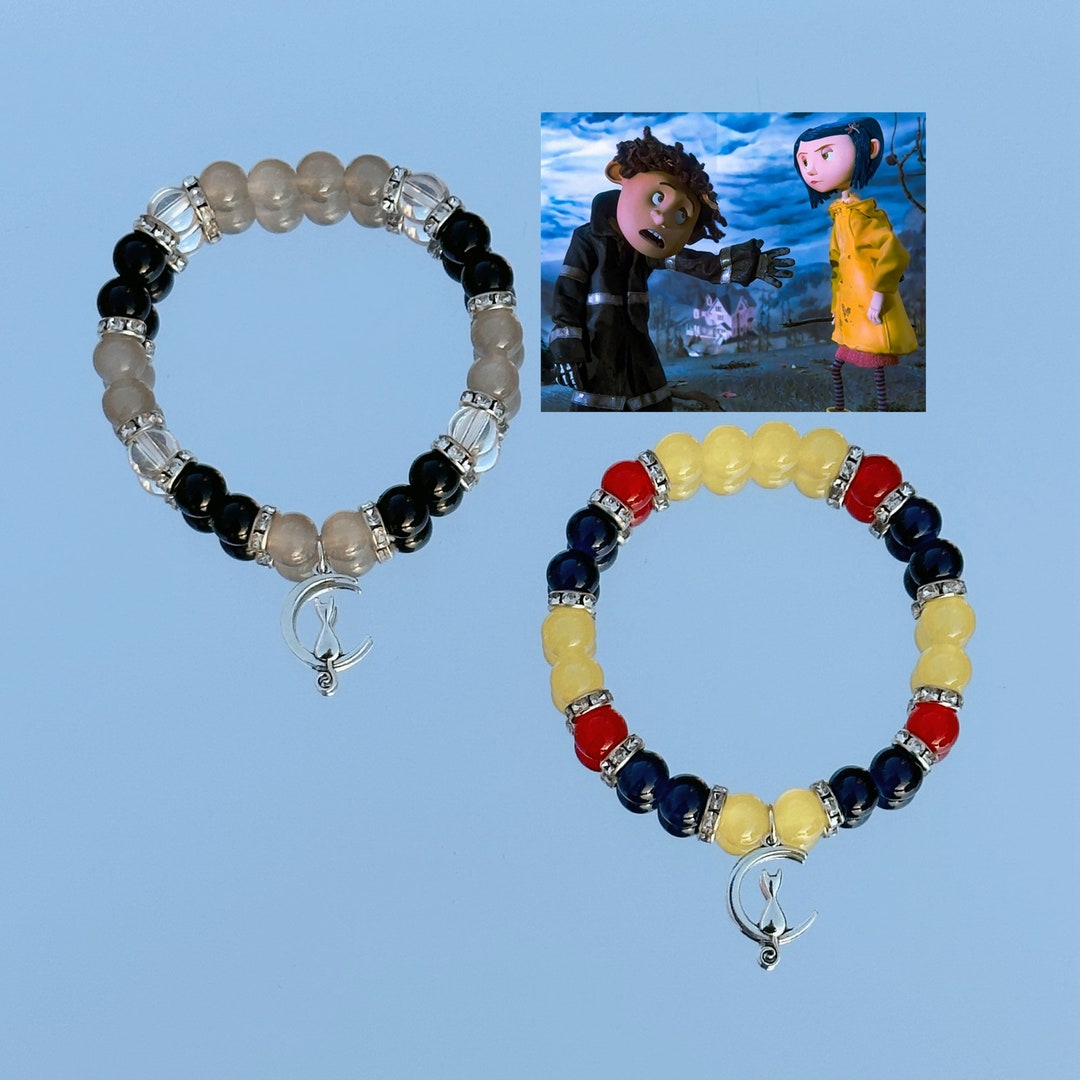 Handmade Coraline and Wybie Matching Couple Bracelets y2k - Etsy