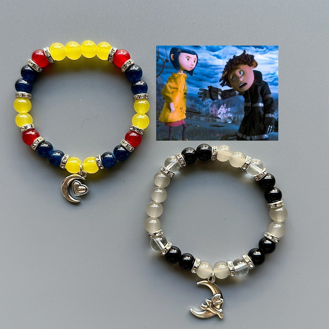 Coraline and Wybie Matching Couple Bracelets y2k Couple - Etsy Canada