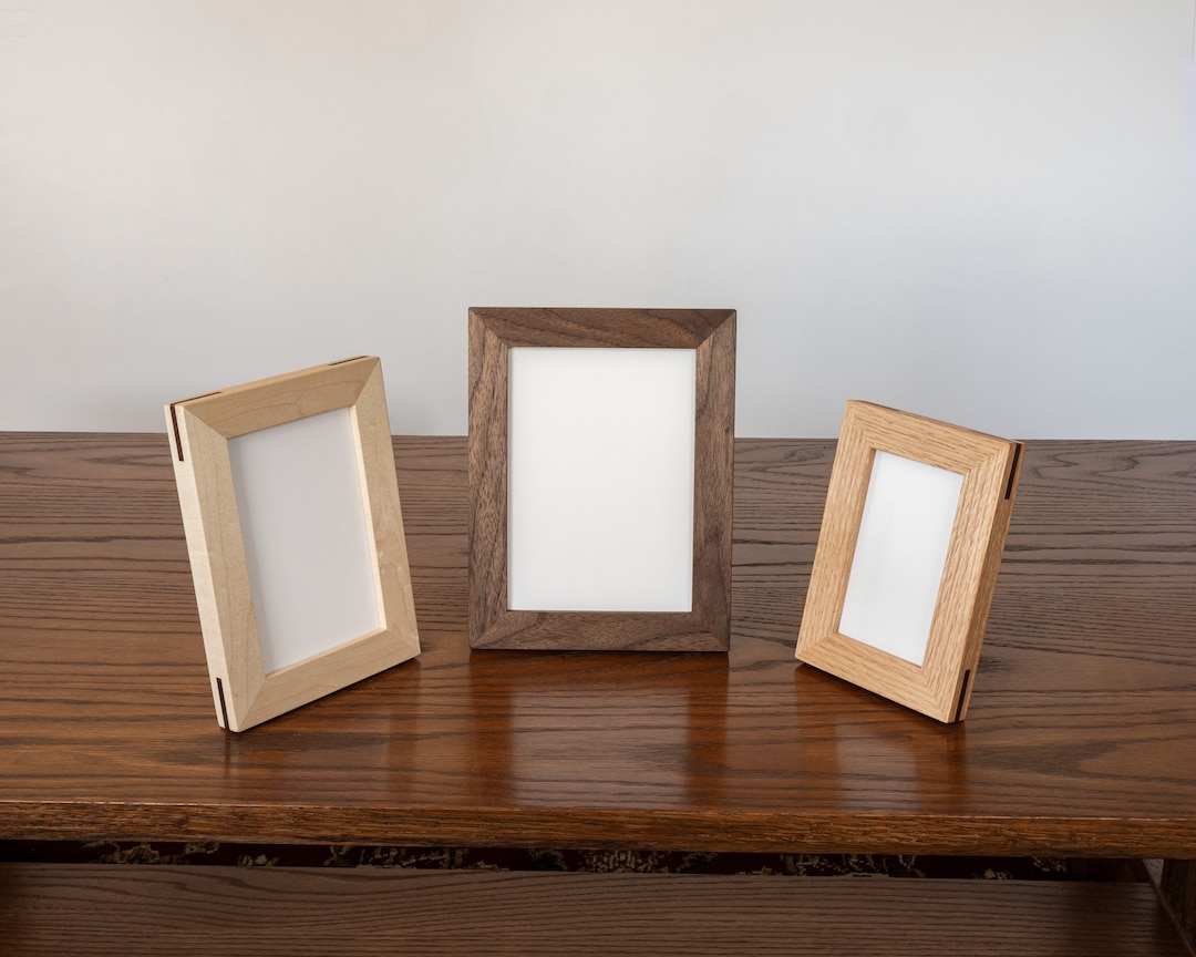 Standing Picture Frame Handmade Walnut Picture Frame Handmade Maple ...