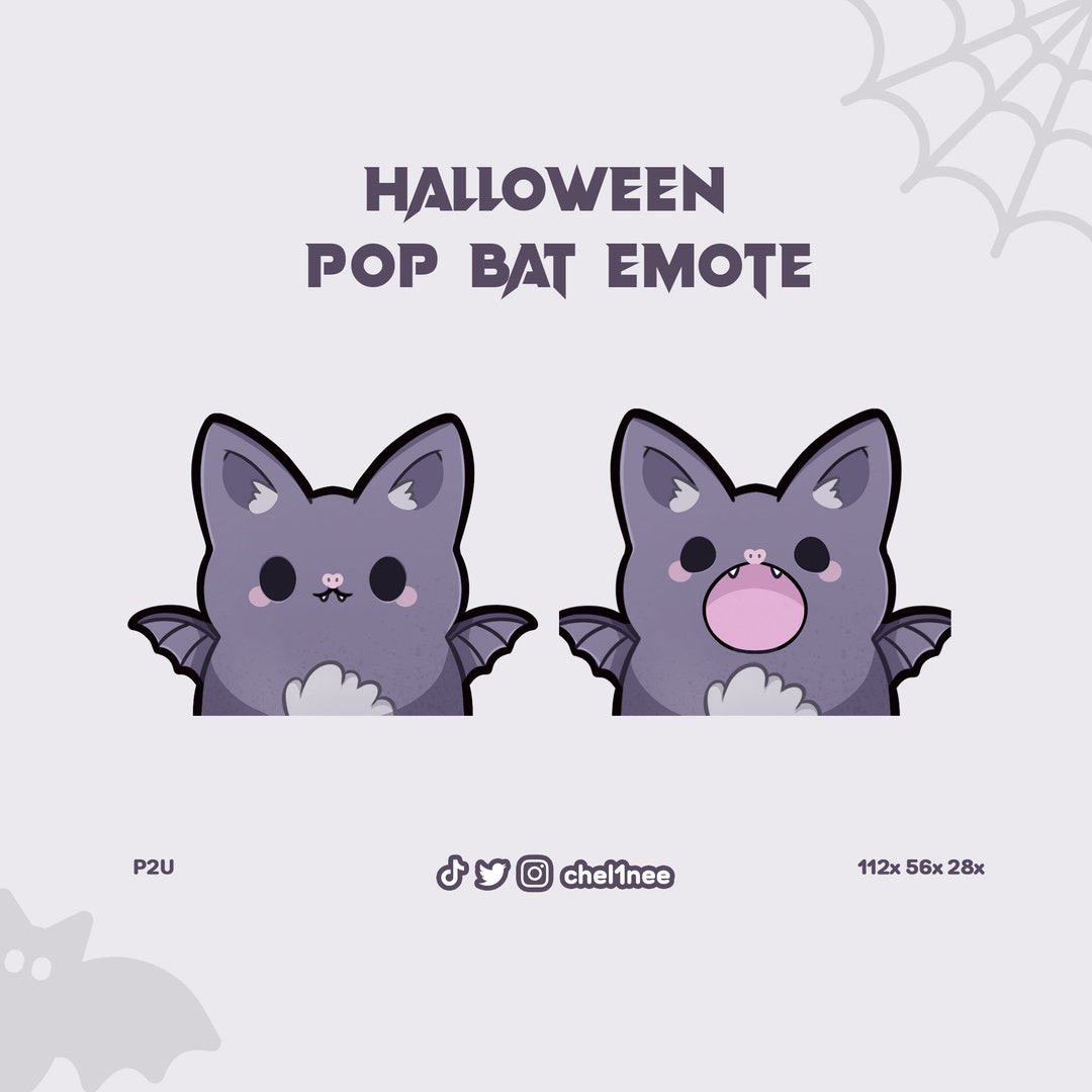 Animated Pop Bat Emote || Halloween - Twitch - Discord - Popcat ...