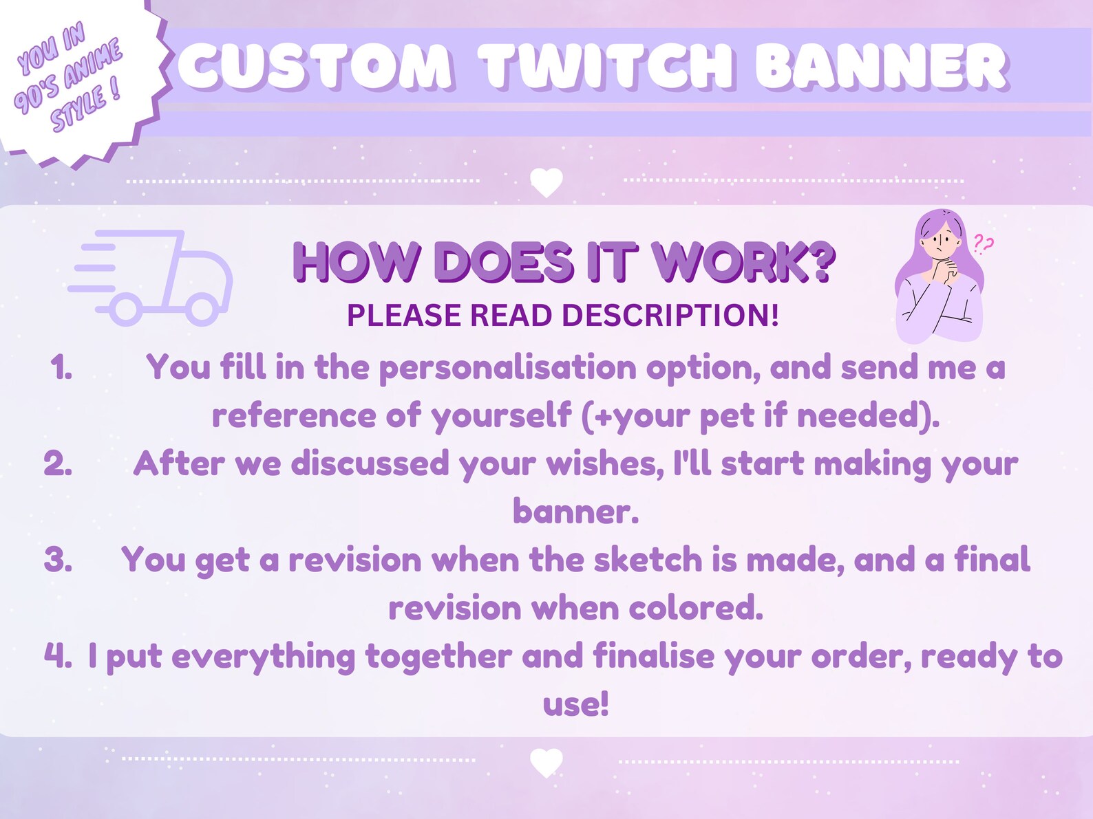 CUSTOM 90's Anime Twitch Banner || CUSTOM Twitch Commission || Custom ...