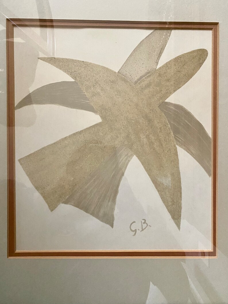 Original Litograph by Georges Braque DOVE Stone Initialed - Etsy