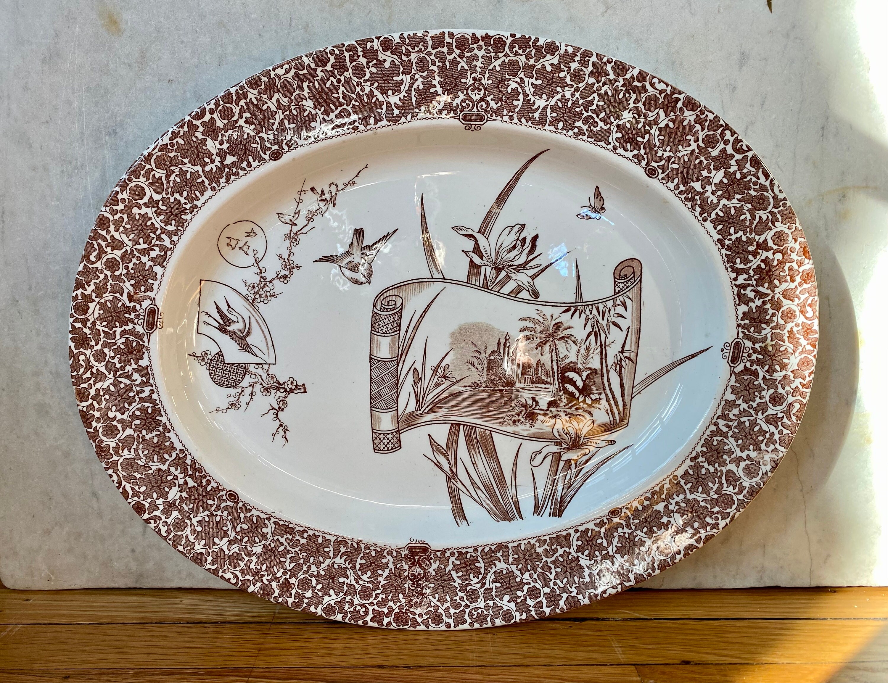 Copeland Spode Cairo Pattern Aesthetic Movement Transferware Platter ...