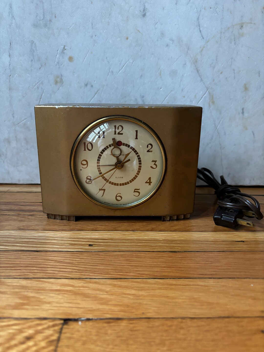 Vintage General Electric Brass Plug in Alarm Clock Model 7H166 - Etsy