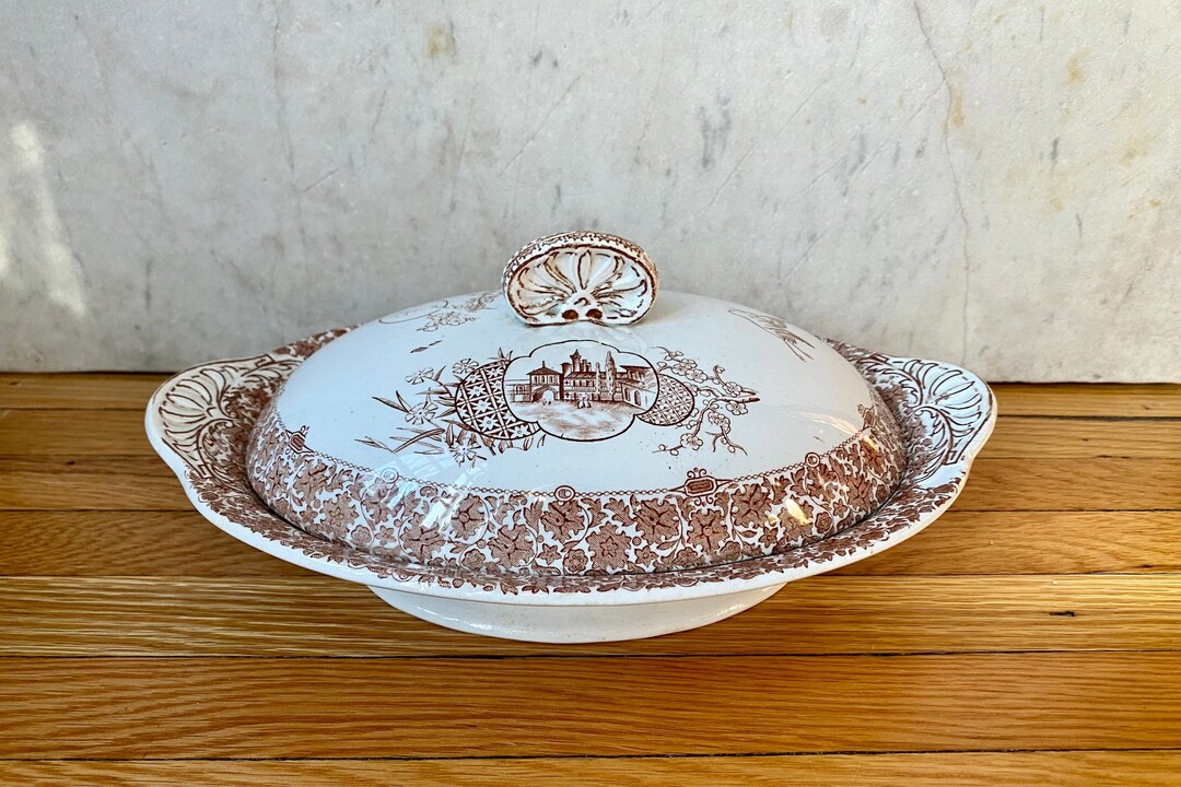 Antique Copeland Spode Cairo Covered Vegetable Dish- Aesthetic Movement ...