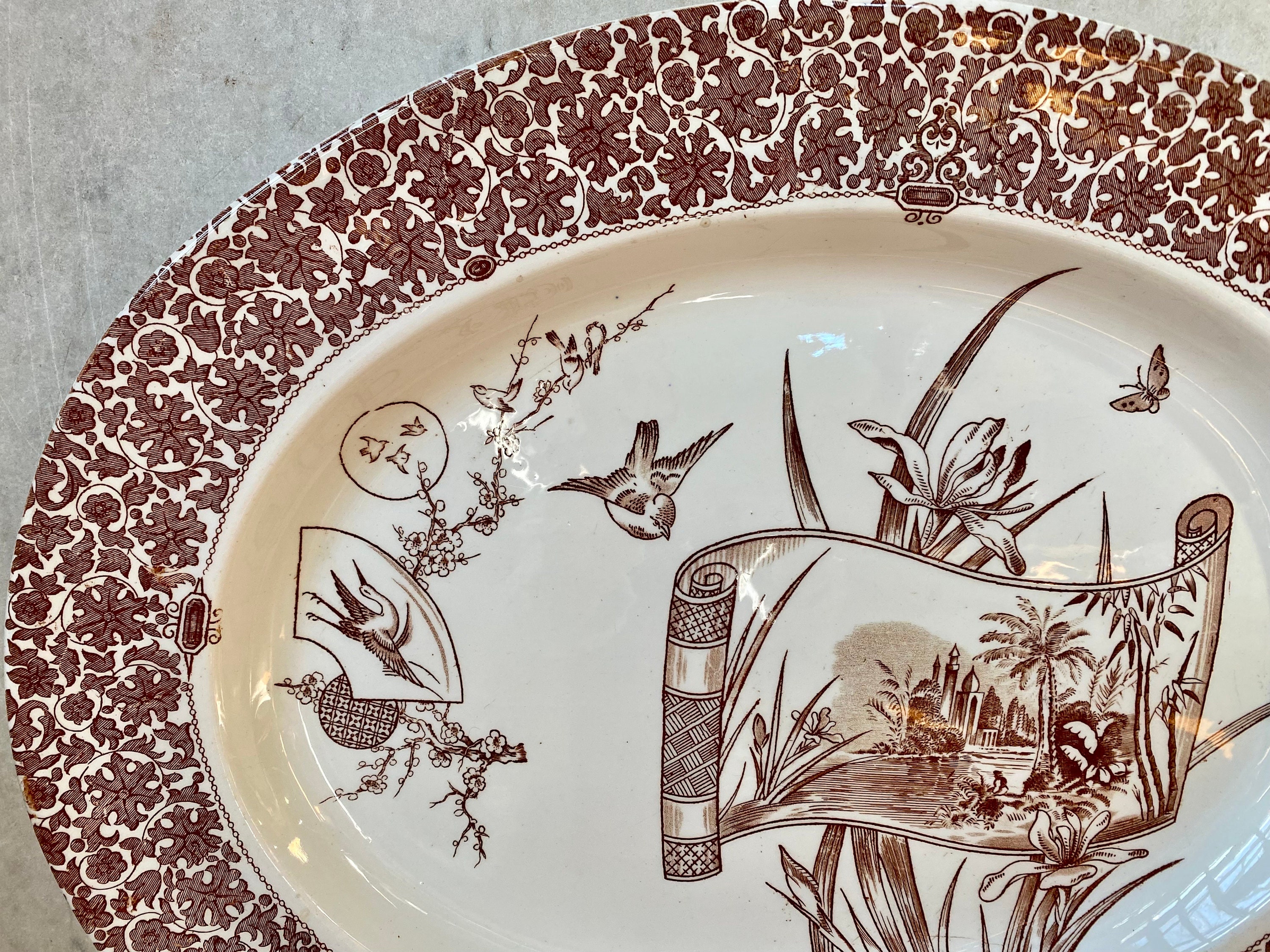 Copeland Spode Cairo Pattern Aesthetic Movement Transferware Platter ...