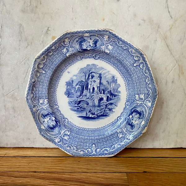 Antique Ironstone Plate - Etsy