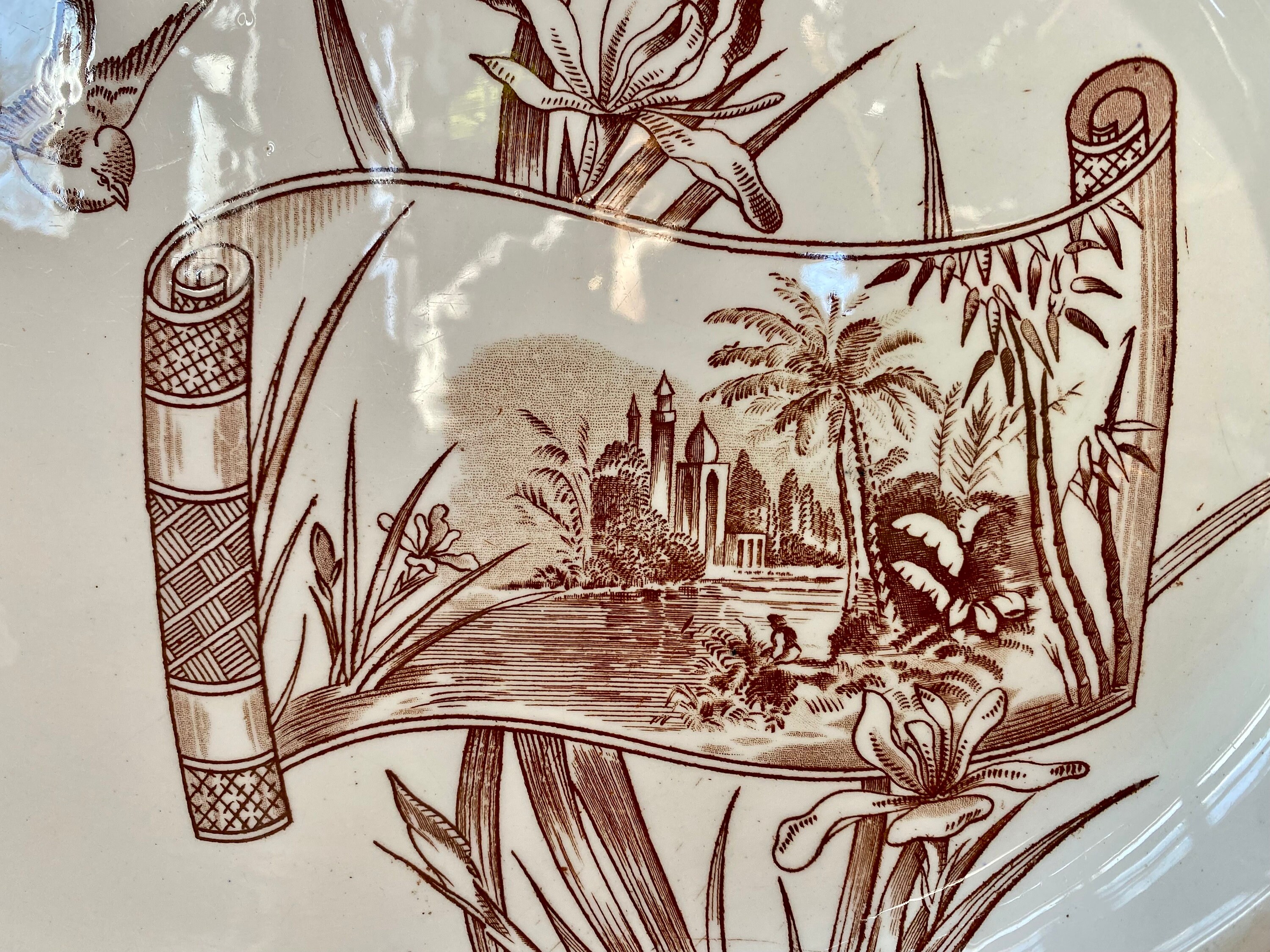 Copeland Spode Cairo Pattern Aesthetic Movement Transferware Platter ...