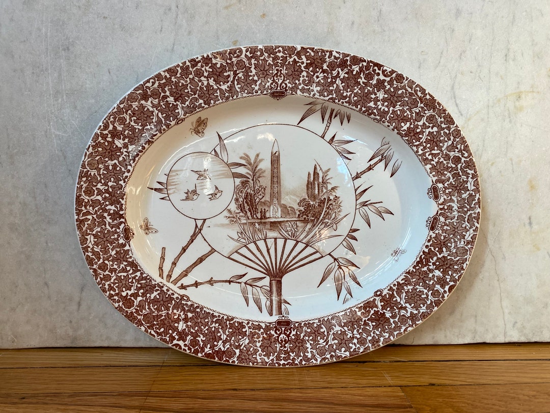 Copeland Spode Cairo Pattern Aesthetic Movement Transferware Platter ...