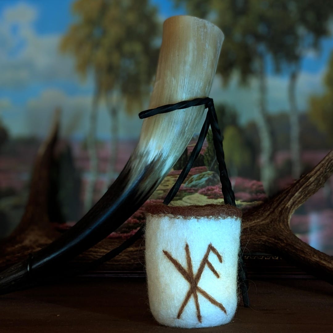 Felted Lantern, Binding Rune Luck, Felt Light, Handcraft, Rune Energy ...