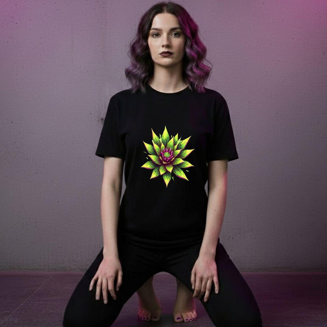 Radioactive Flower PNG | Toxic Bloom, Gothic Crystal Art (digital ...