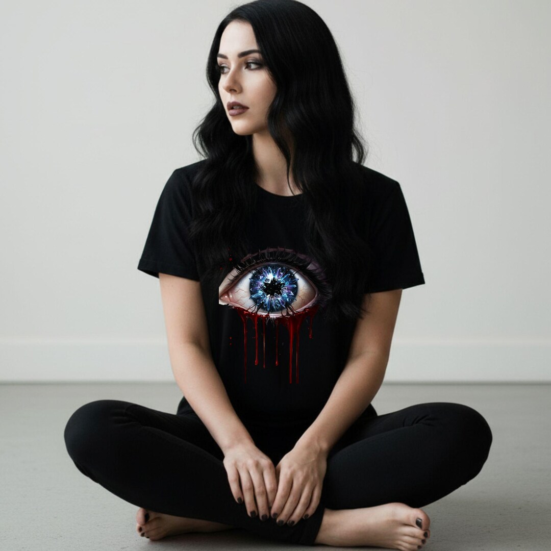 Bleeding Crystal Eye PNG: Gothic Horror Sublimation File (4600x5000 Px ...