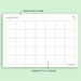 Undated Monthly Planner, Printable Empty Calendar, Blank Organiser ...