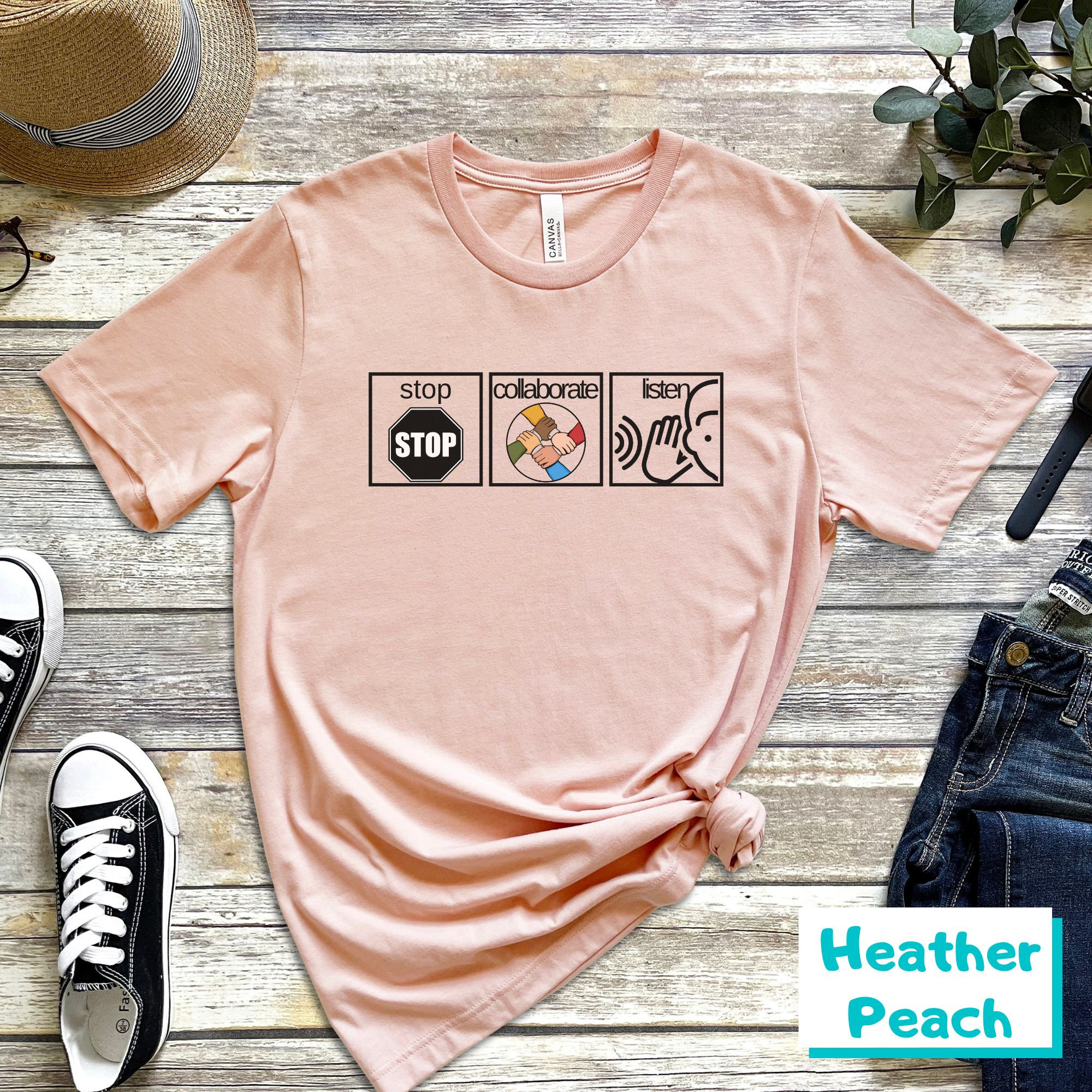AAC Pecs Shirt Collaborate and Listen, ABA Shirt Gift for Bcba Special ...
