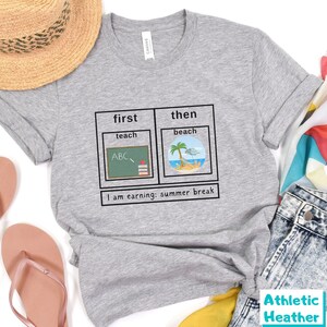 Special Education Teacher First Then Shirts Autism Teacher Tshirt Sped ...