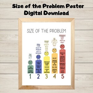 Self Regulation Size of the Problem Print, 5 Sizes SEL Printable Social ...