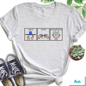 Gift for Special Ed Teacher Pecs Autism Acceptance Tee Autism Support ...