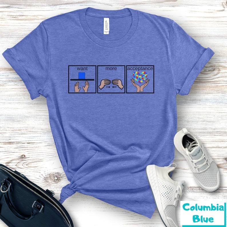 Gift for Special Ed Teacher Pecs Autism Acceptance Tee Autism Support ...