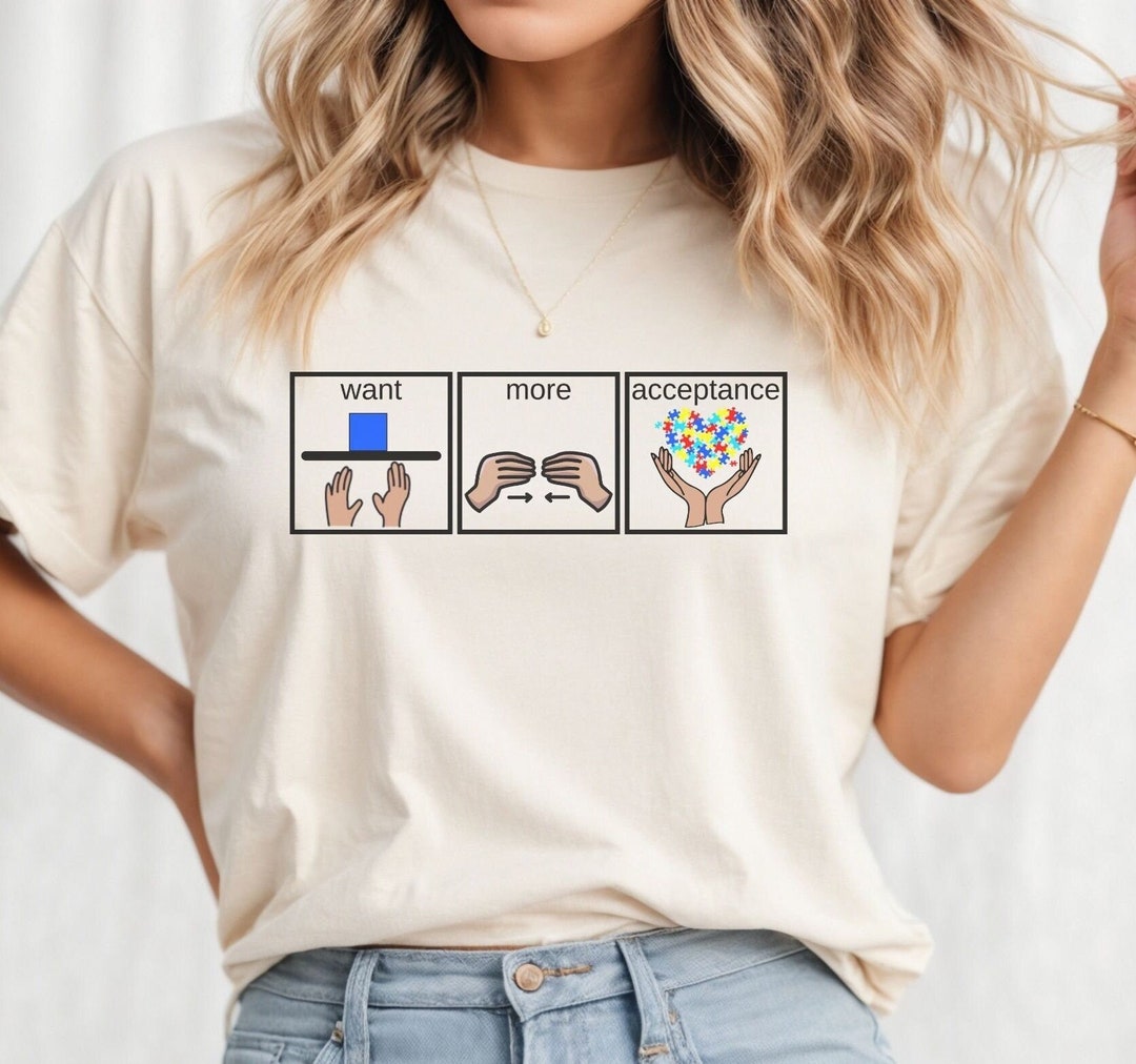 Gift for Special Ed Teacher Pecs Autism Acceptance Tee Autism Support ...