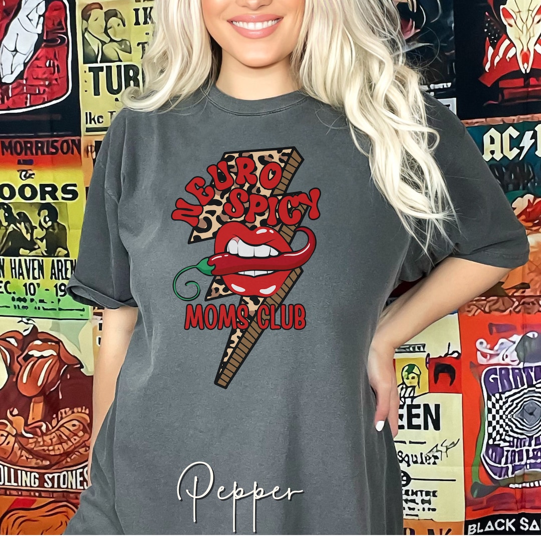 Neuro Spicy Moms Club, Neurodiversity Shirt Cool Moms Club ...