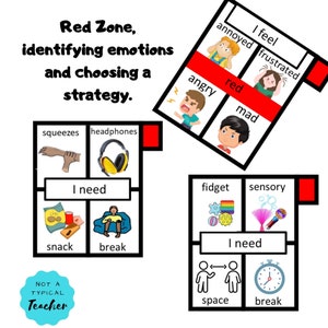 Visual Aid Lanyard for Special Education Teachers Zones of Regulation ...