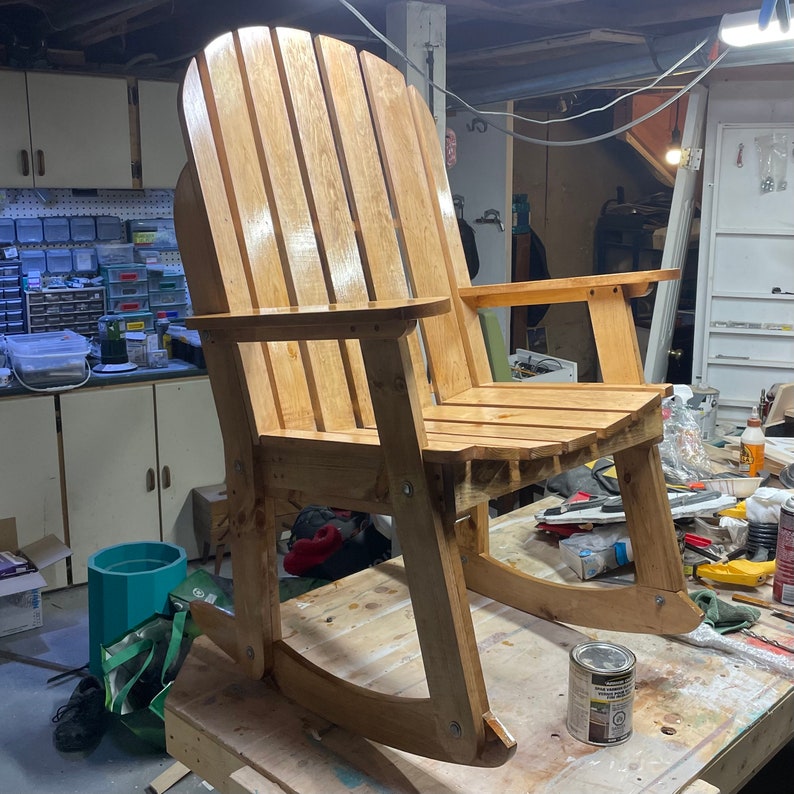 Outdoor Rocking Chair Plan: DIY Deck & Porch Rocker (PDF) - Etsy