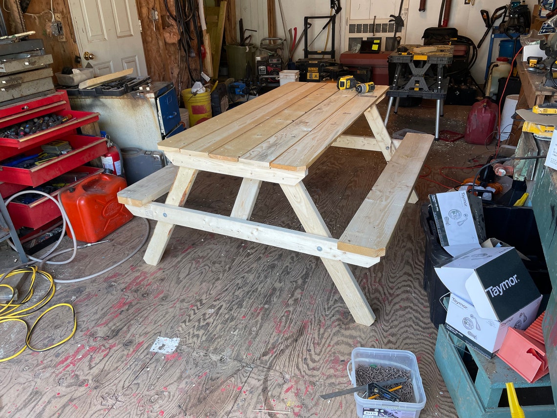 Easy Build Picnic Table - Can Be Built in a Day and Makes a Light ...