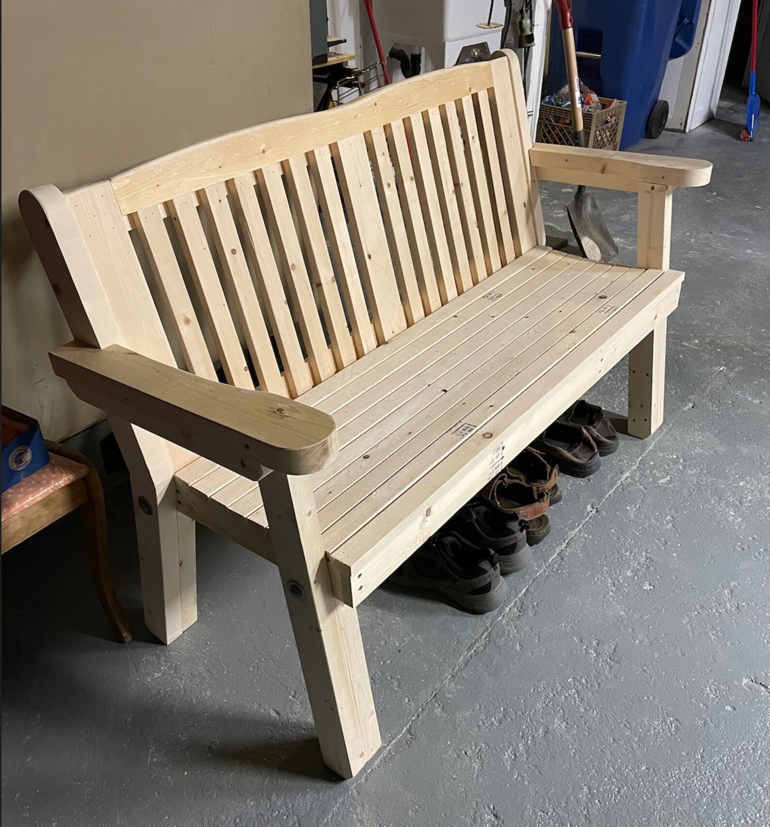 48 Garden Bench Plan - Etsy