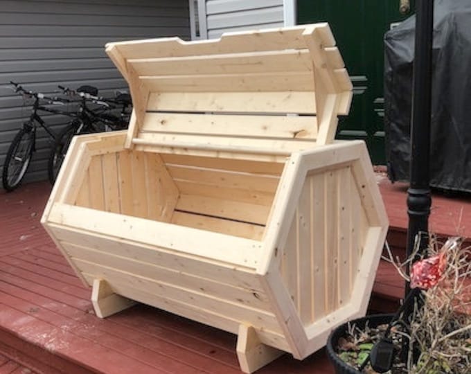 Plans How to Build A Octagon Wood Garbage Storage Recycle Box Download ...