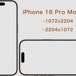 IPhone 16 Pro Black Titanium and Desert Titanium Frame Mockup | Front ...