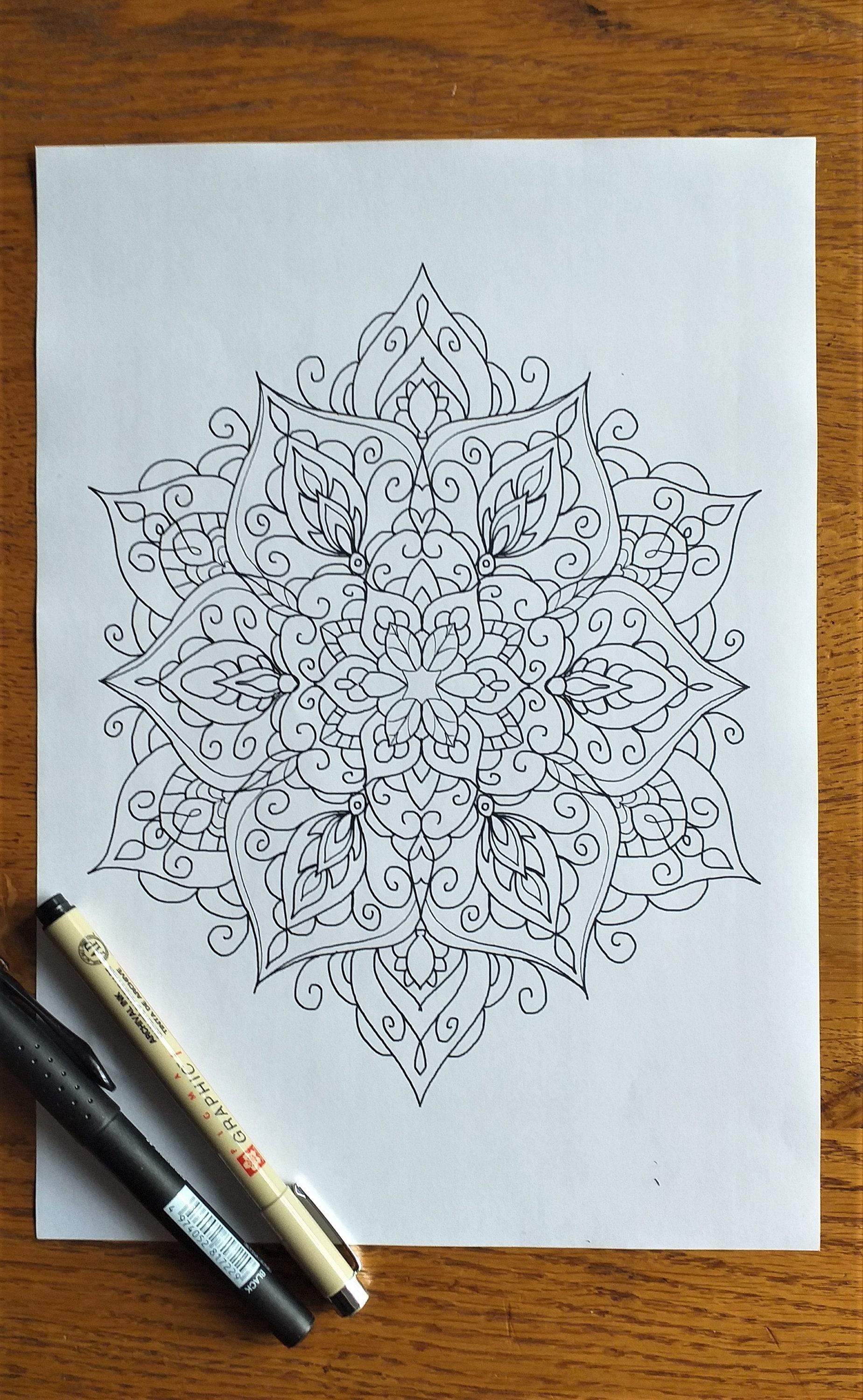 Mandala Bundle. 9 Mandala Coloring Pages. Hand Drawn Mandala Coloring ...