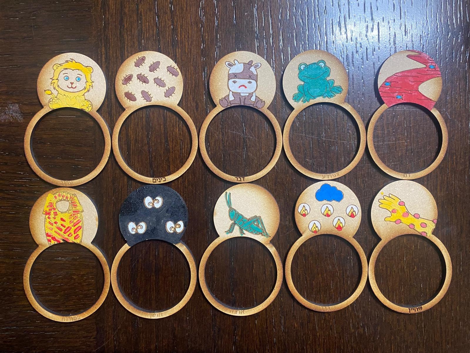 Ten Plagues Passover Kit - Etsy