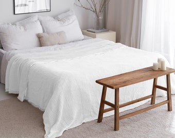 white throw blanket soft