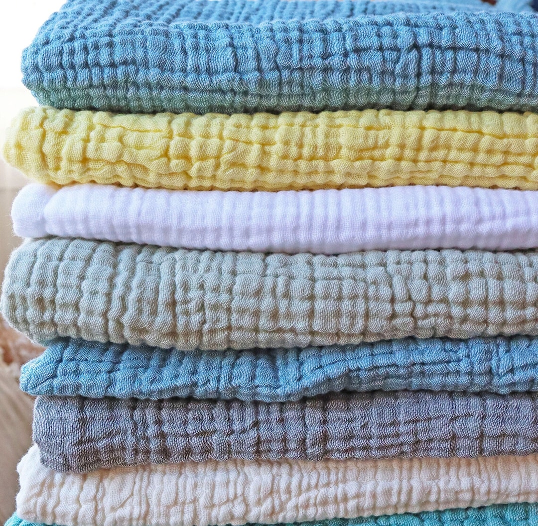 Lightweight Summer Bedspread, Muslin Cotton Throw Blanket, Soft Muslin ...