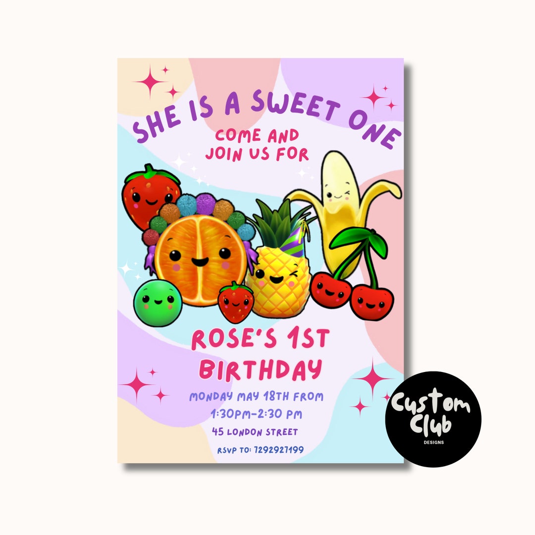 Hey Bear Sensory Birthday Digital Invitation | 24-hour Custom Service ...