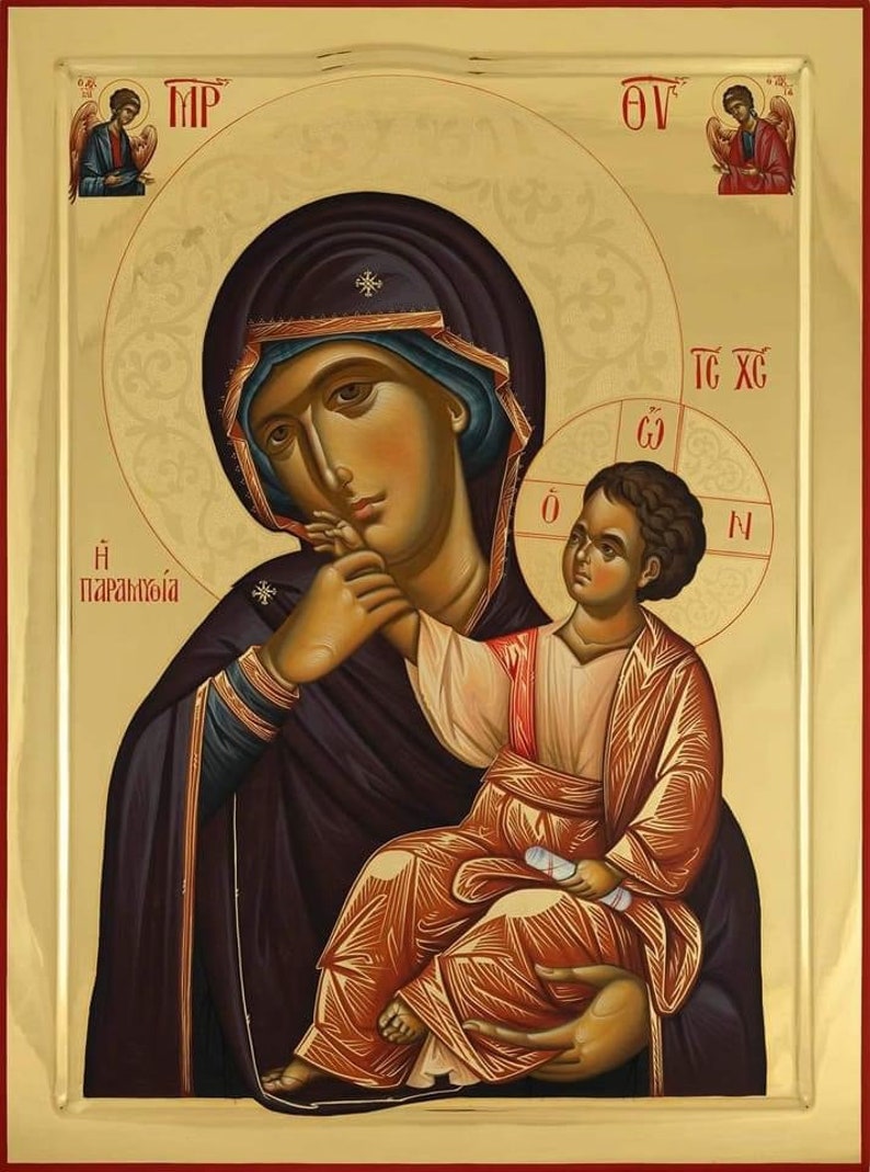 Panagia or Virgin Mary Paramithia - Etsy