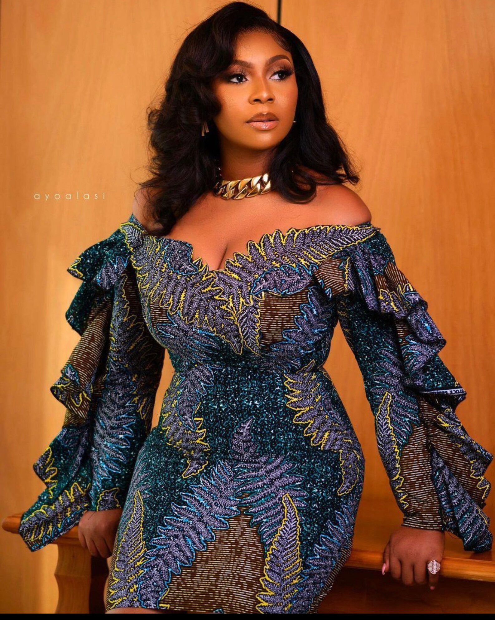 Simple African Gown Ankara Prints Gown Evening Dress Owanbe - Etsy