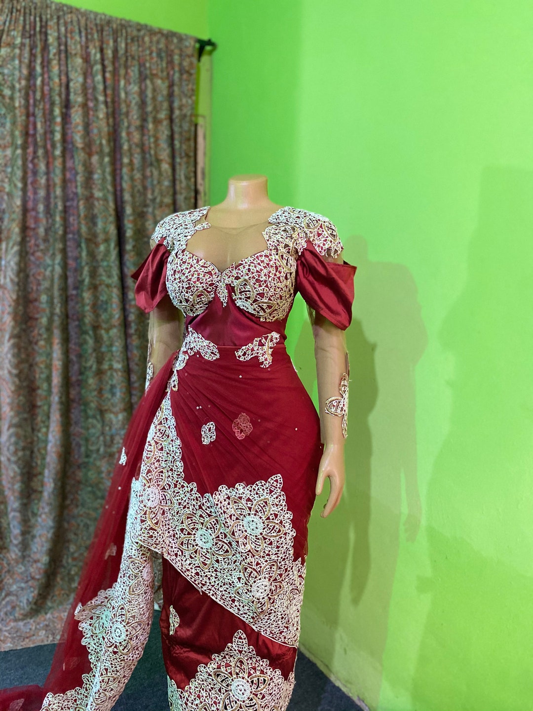 Exotic George Fabric Mermaid Dress Suitable for Bride and All African ...