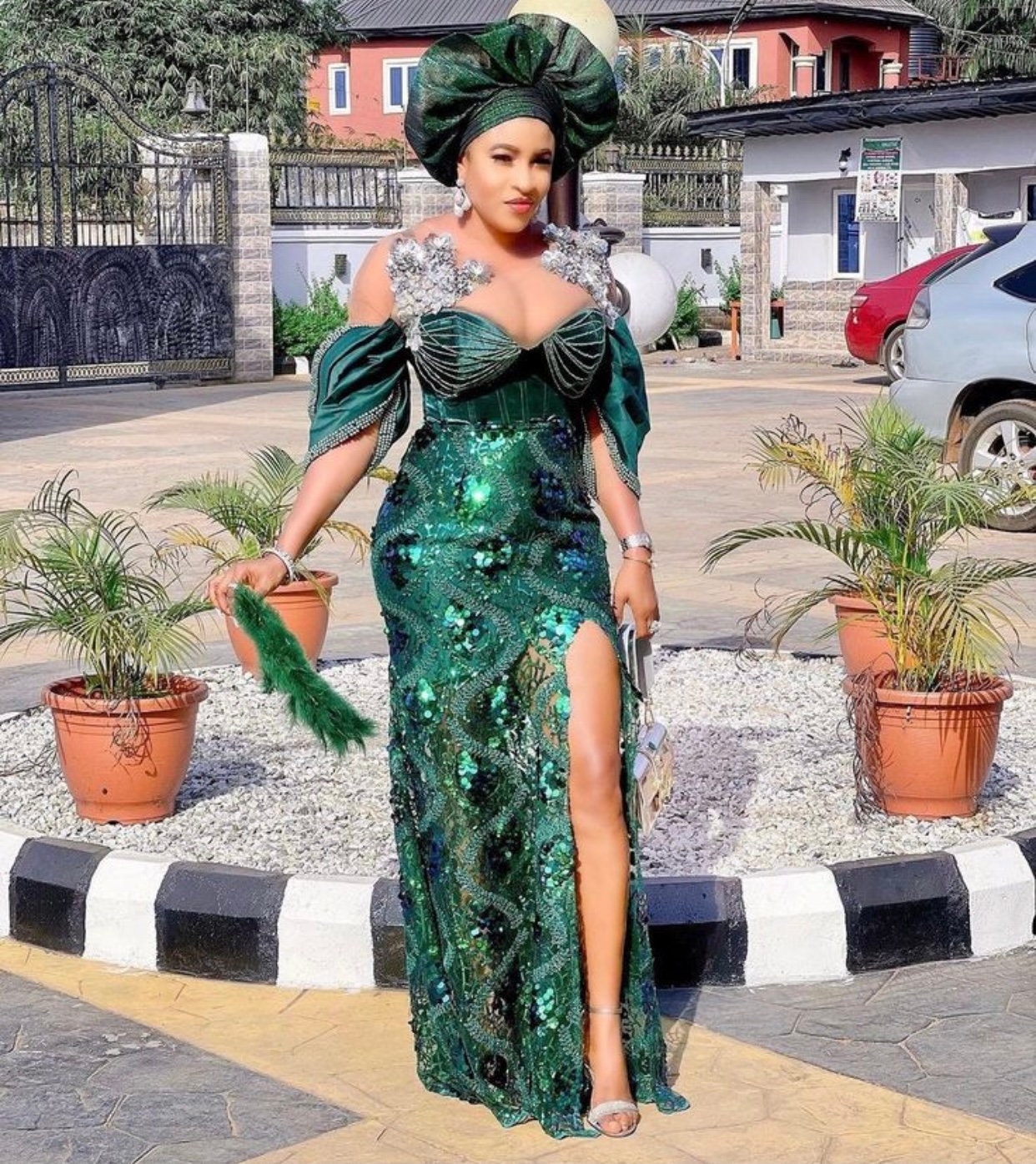 Green Lace Style Mermaid Gown. Prom Dress/wedding Party - Etsy