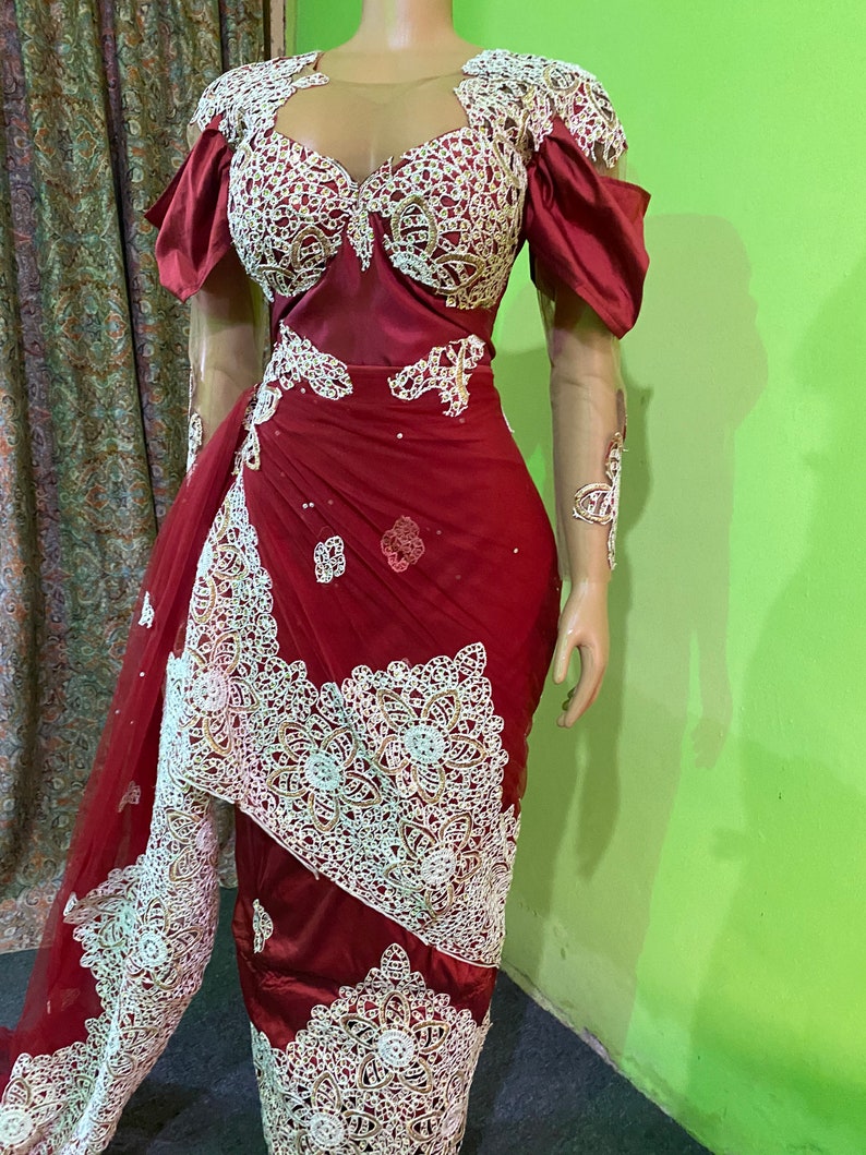 Exotic George Fabric Mermaid Dress Suitable for Bride and All - Etsy