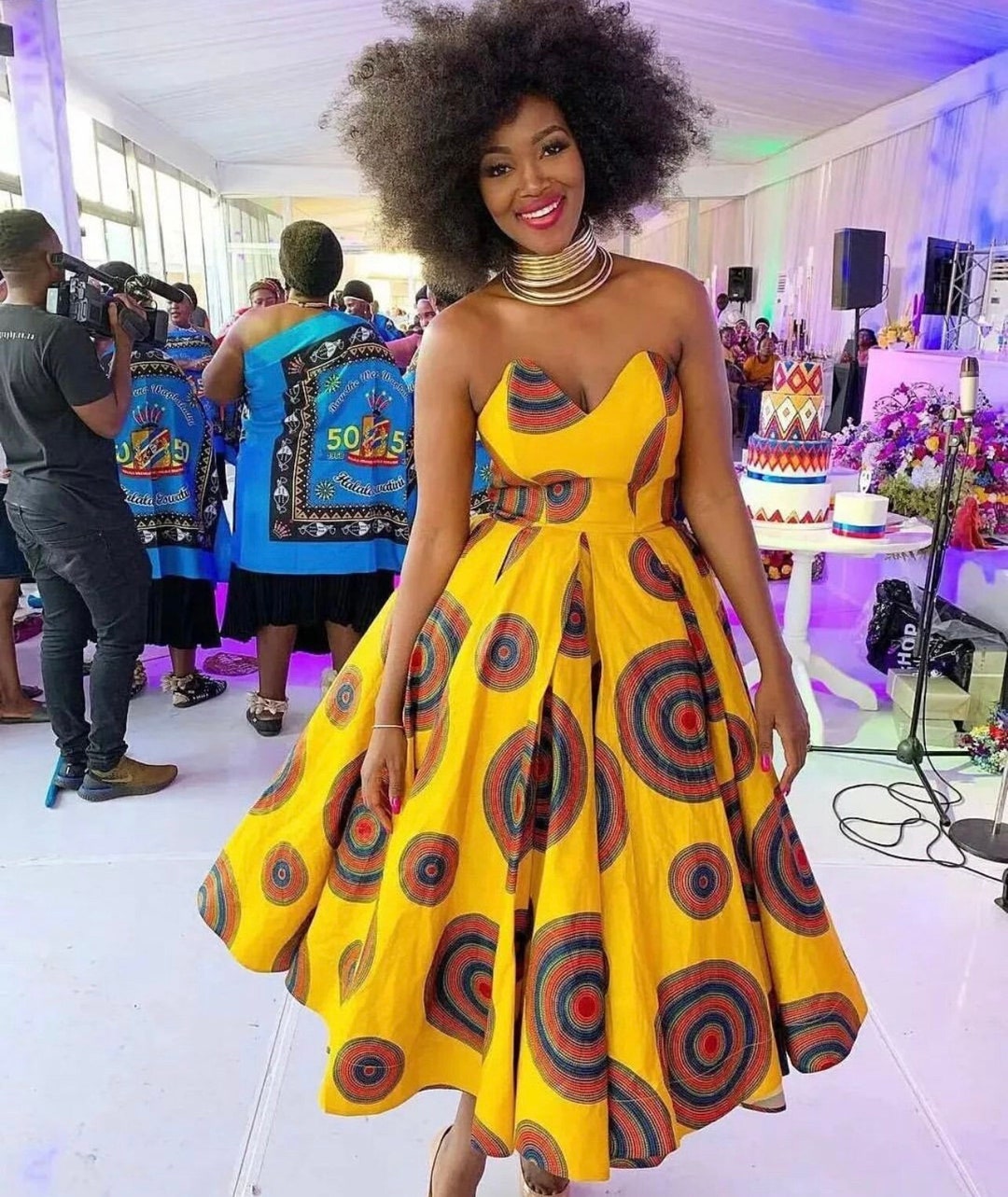 Ankara Gown Trending Style Mermaid Gown Wedding Party Etsy