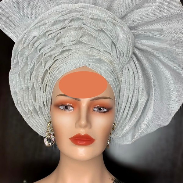 White Gele - Etsy